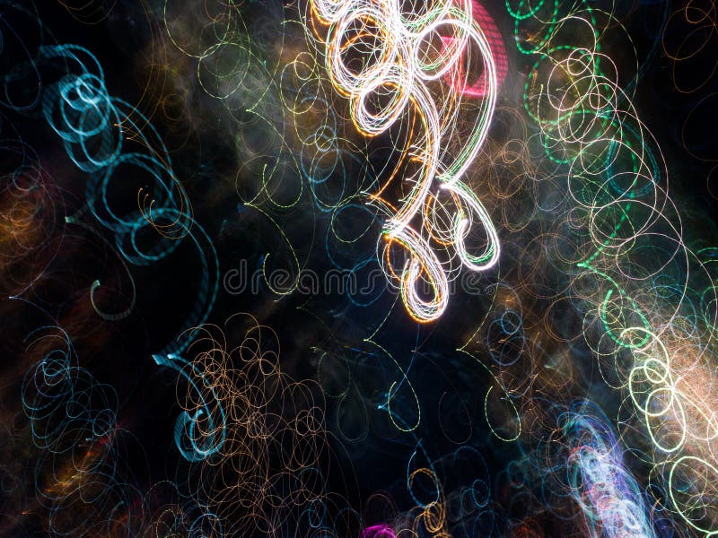 Abstract Light Colorful, Night Lights Texture Motion Background Stock ...