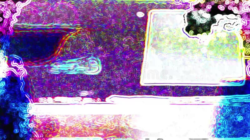 Abstract Light Colorful Old Style Flicker Background Stock Footage ...