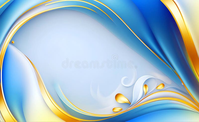 Abstract Light Composition with Vibrant Wavy Forms. Elegance ...