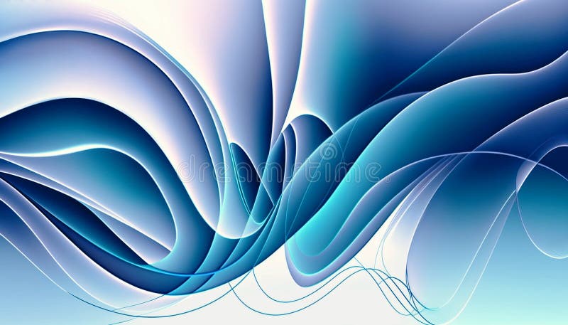 Abstract Light Composition with Wave Forms. Elegance Illustration Stock ...