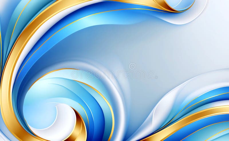 Abstract Light Composition with Wavy Forms. Elegance Illustration Stock ...
