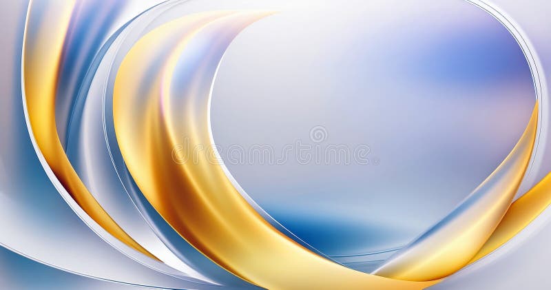 Abstract Light Composition with Wavy Forms. Elegance Illustration Stock ...