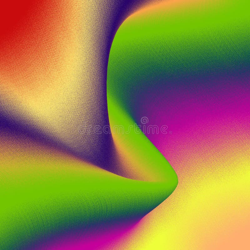 Abstract Light Curved Gradient Colorful with Grain Noise Effect Graphic ...