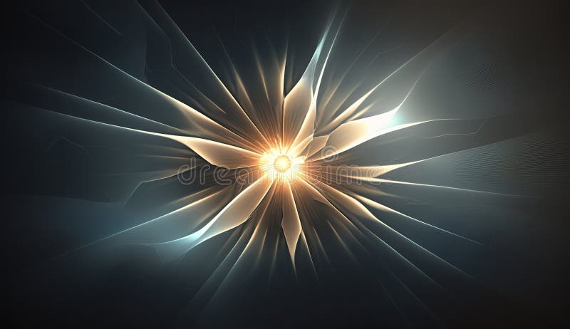 Abstract Light on a Dark Background. Stock Illustration - Illustration ...