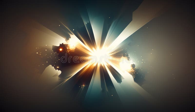 Abstract Light on a Dark Background. Stock Illustration - Illustration ...
