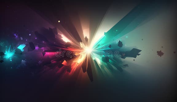 Abstract Light on a Dark Background. Stock Illustration - Illustration ...