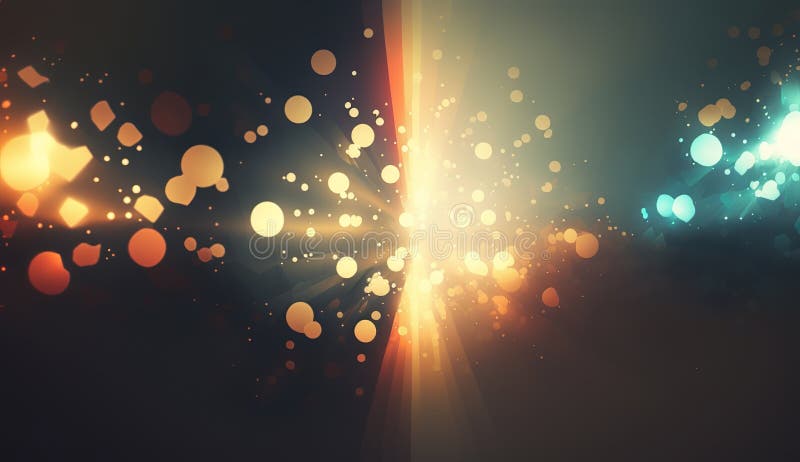 Abstract Light on a Dark Background. Stock Illustration - Illustration ...