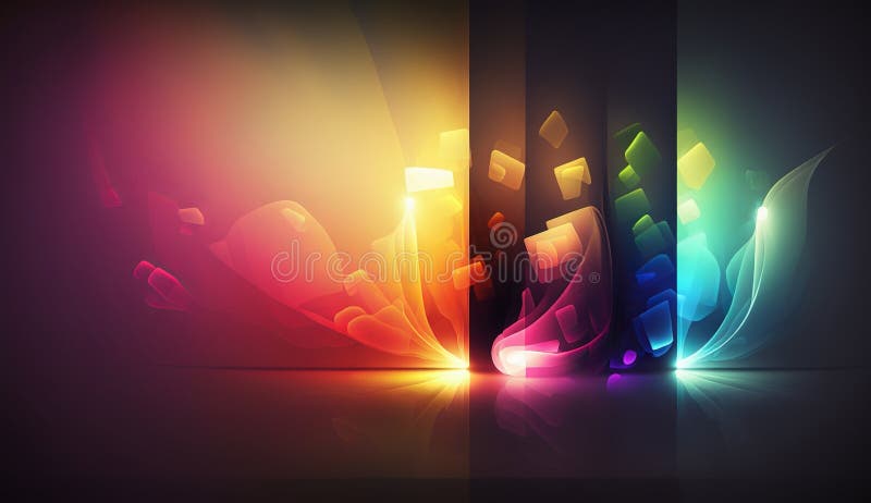 Abstract Light on a Dark Background. Stock Illustration - Illustration ...
