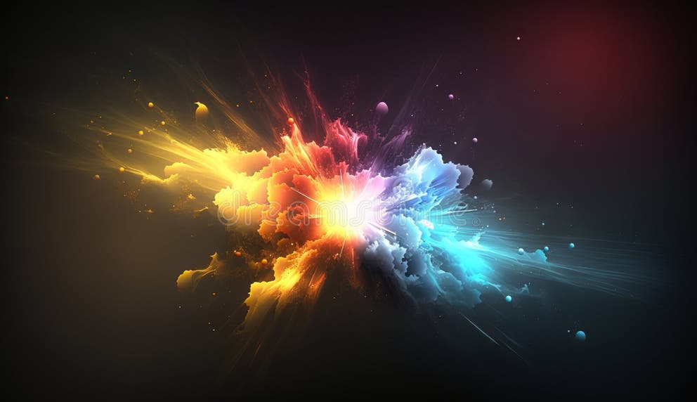 Abstract Light on a Dark Background. Stock Illustration - Illustration ...