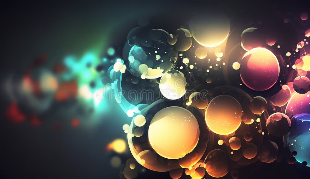 Abstract Light on a Dark Background. Stock Illustration - Illustration ...