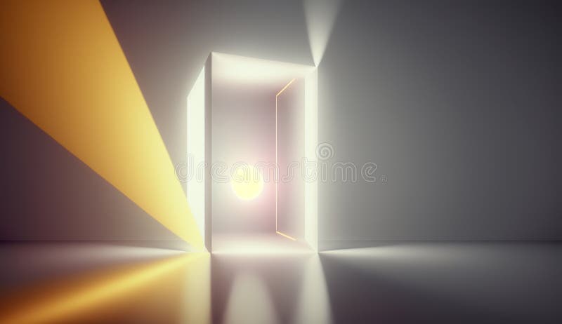Abstract Light on a Dark Background. Stock Illustration - Illustration ...