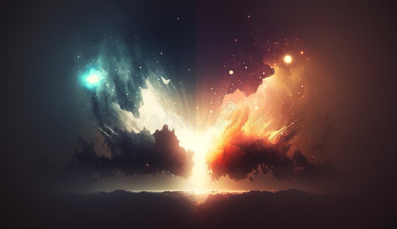 Abstract Light on a Dark Background. Stock Illustration - Illustration ...