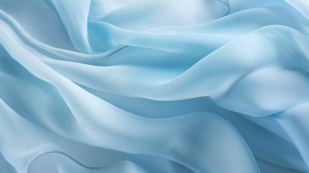 Abstract Light Diffusion, Soft Blue Chiffon Fabric Stock Photo - Image ...