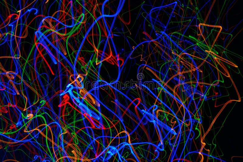Abstract light drawing stock illustration. Illustration of drawing ...