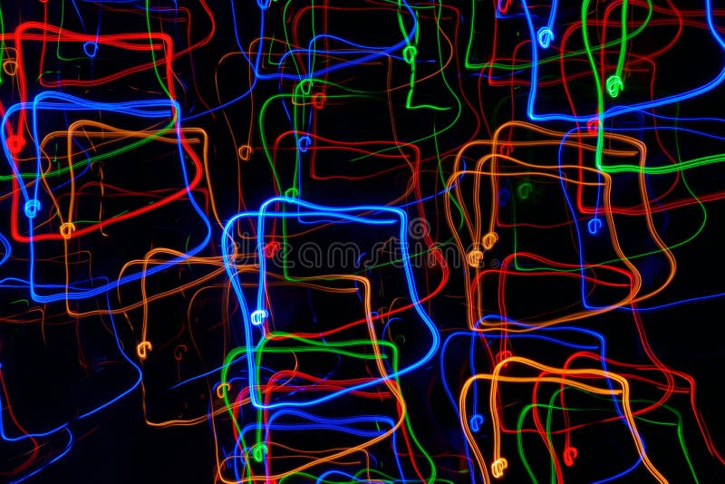 Abstract light drawing stock illustration. Illustration of abstraction ...