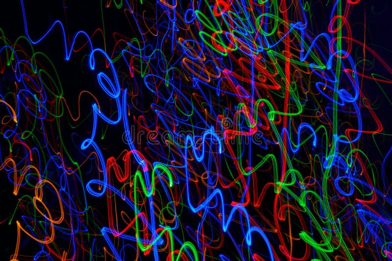 Abstract light drawing stock illustration. Illustration of decoration ...