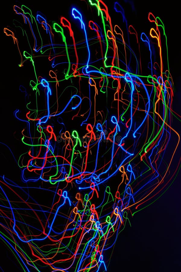 Abstract light drawing stock image. Image of electrical - 238000383