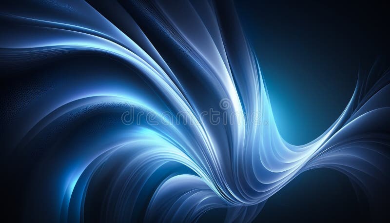 Abstract Light Effect Blue Texture Wallpaper. Blue Waves Stock ...