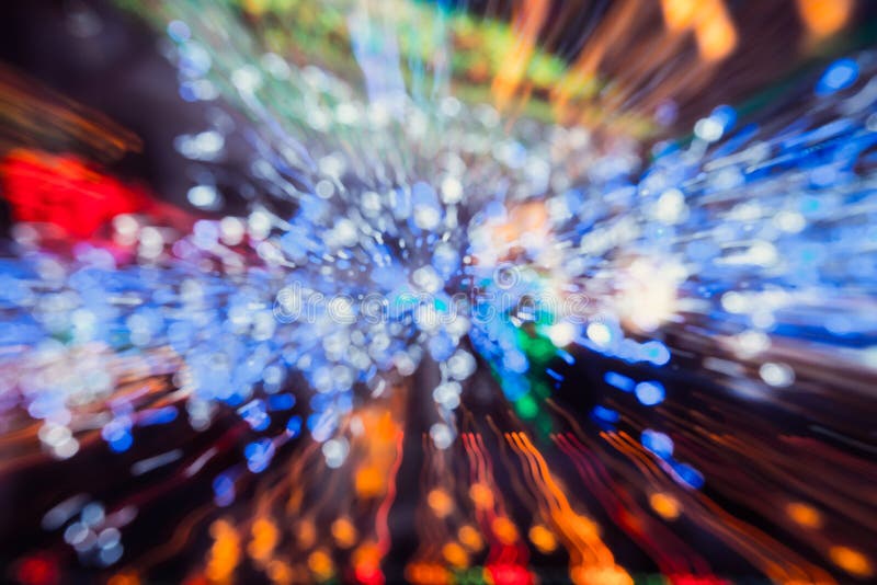 Abstract Light Explosion Effect Background. Long Exposure Photograph of ...