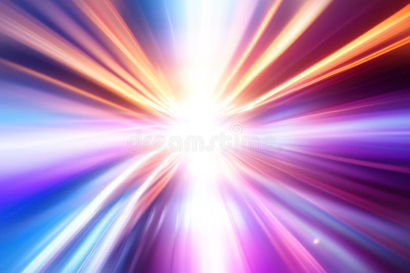 Abstract Light Explosion Effect High Speed Technology Concept, Light ...