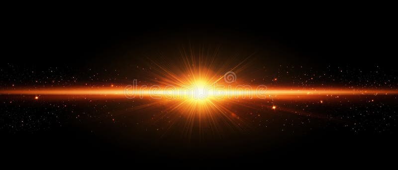 Abstract Light Explosion with Radiant Rays and Sparkling Particles ...