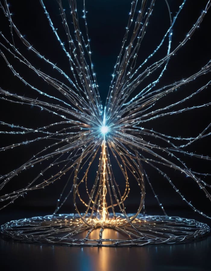 Abstract Light Fibers Artwork Stock Photo - Image of modern, concept ...