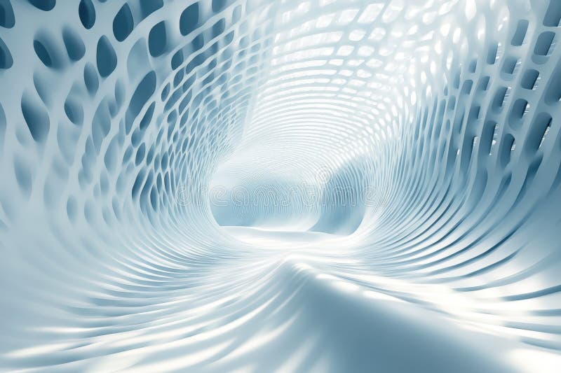 Abstract Light-filled Tunnel with Flowing Patterns in a Tranquil ...