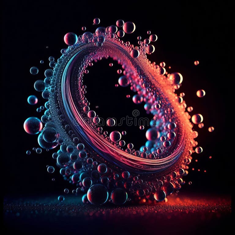 Abstract Light Forms Using Different Colored Light Sources To Cr Stock ...