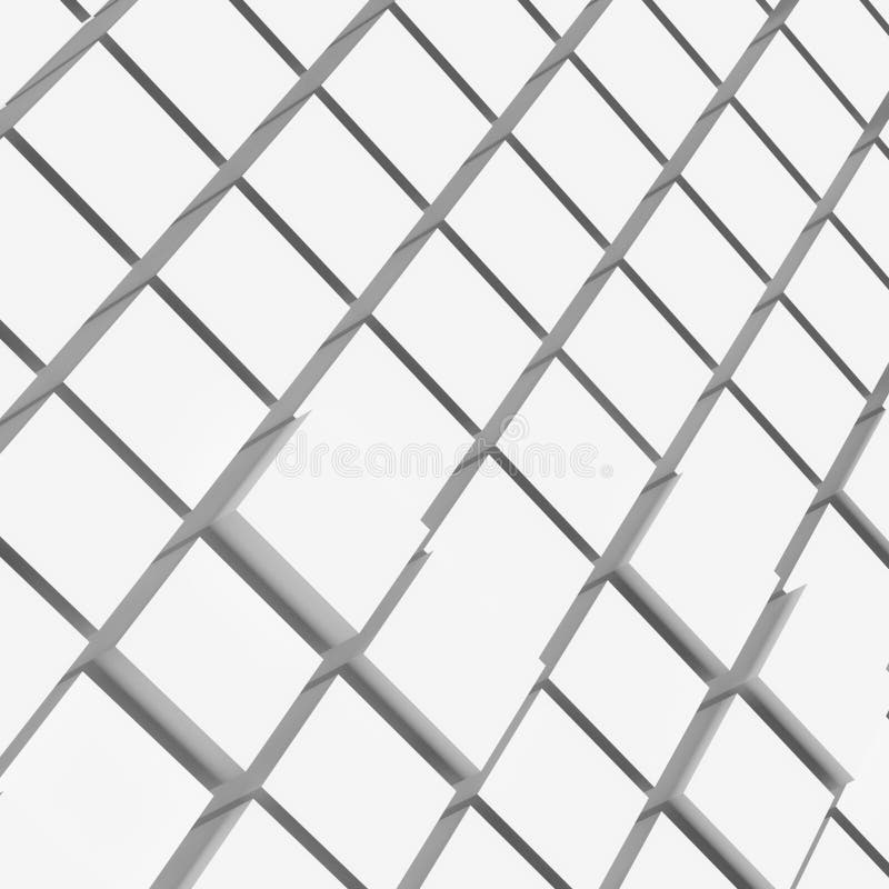 Abstract Light Geometric Background with Cubic Shapes Stock ...