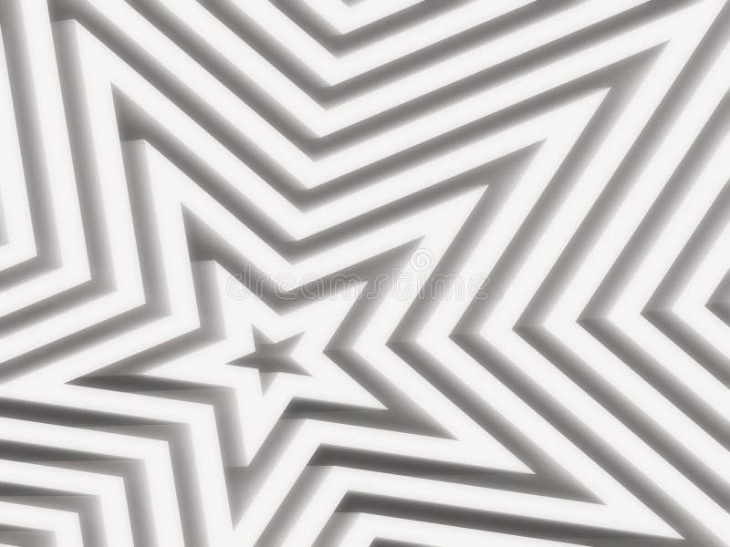 Abstract Light Geometric Background with Star Shapes Stock Illustration ...