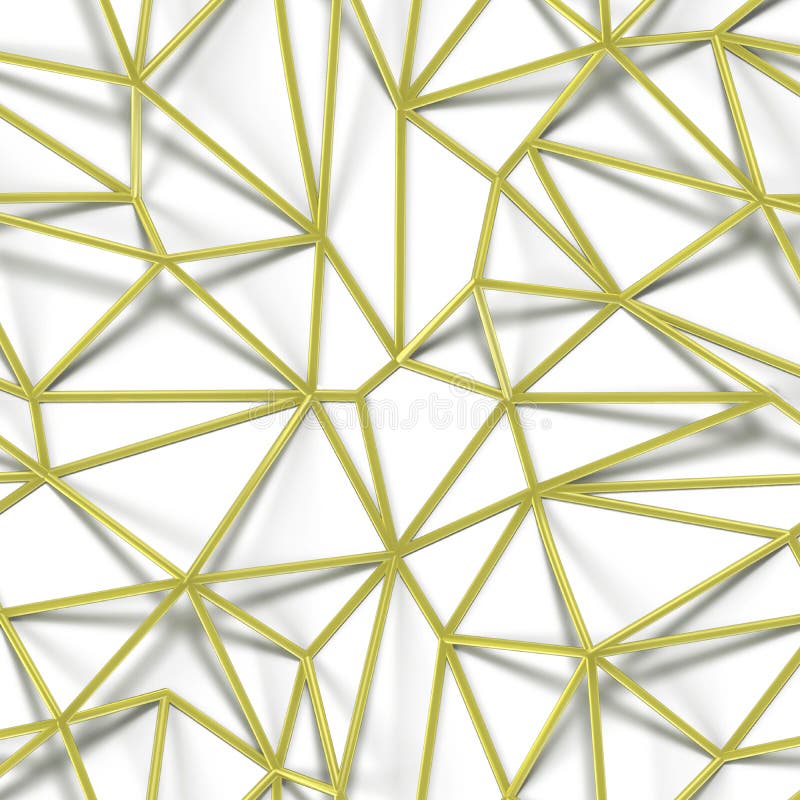 Abstract Light Gold Geometric Pattern with Lines and Nodes Gold Texture ...