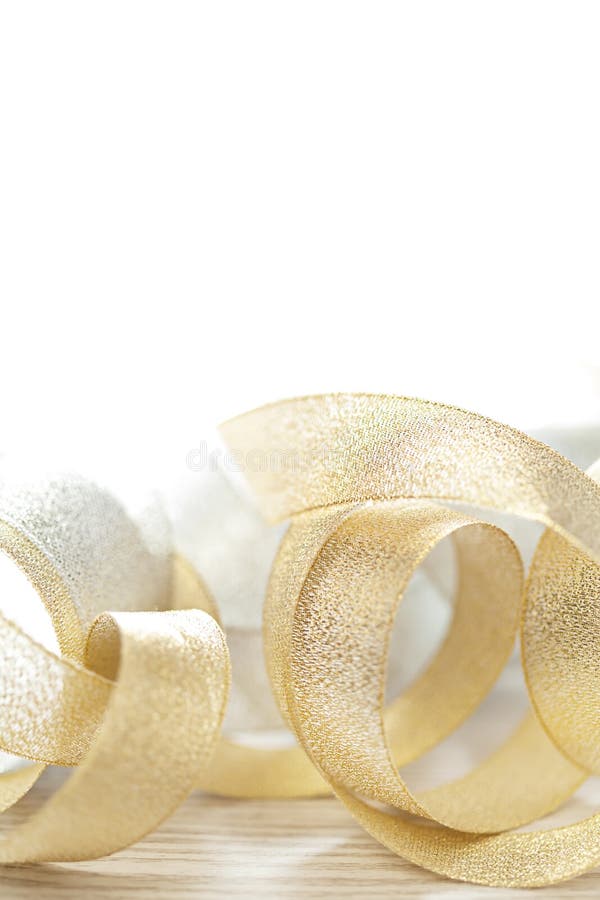 Abstract Light Golden Ribbon Background Stock Photo - Image of curve ...