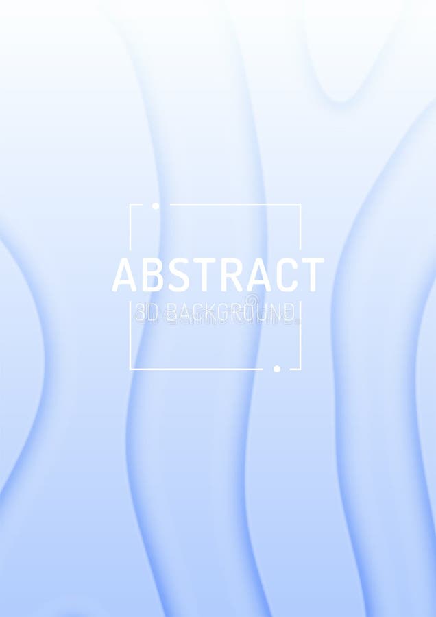 Abstract Light Gradient Poster Background with 3D Lines Stock Vector ...