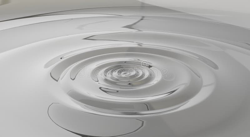Abstract Light Gray Background Circles on Water Reflection Glitter. 3d ...