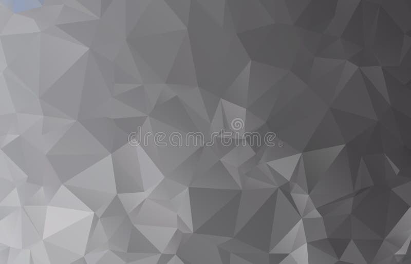 Abstract Gray Background Low Poly Textured Triangle Shapes in Random Pattern Design ,vector ...