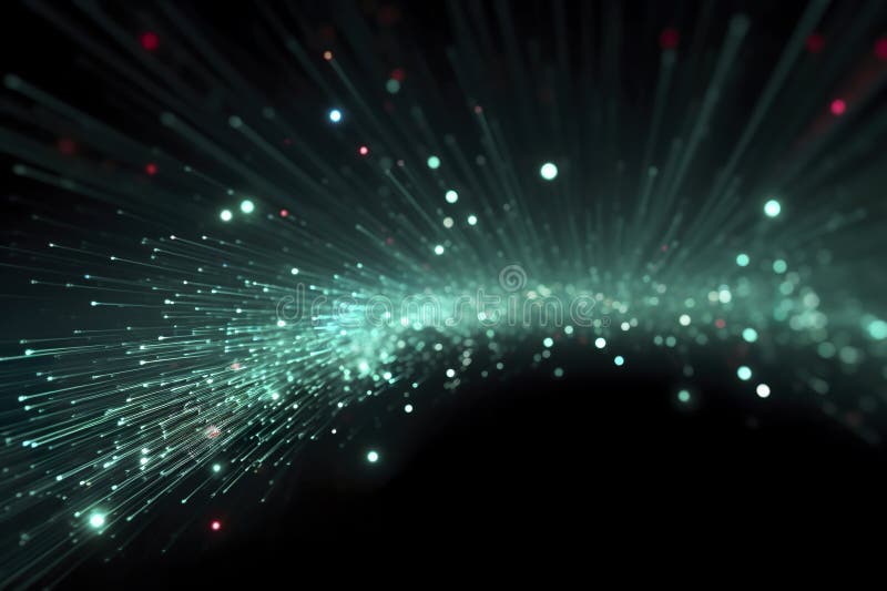 Abstract Light Green Background on Dark Background with Small Particles ...