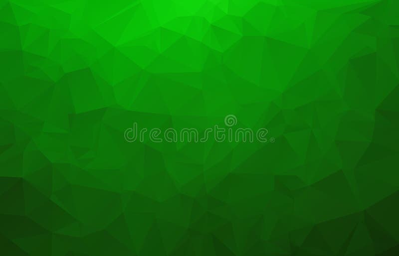 Abstract Light Green Shining Triangular Background. a Sample with ...