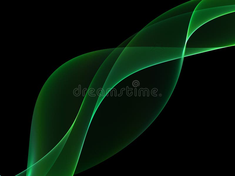 Abstract Light green wave stock illustration. Illustration of igniting ...