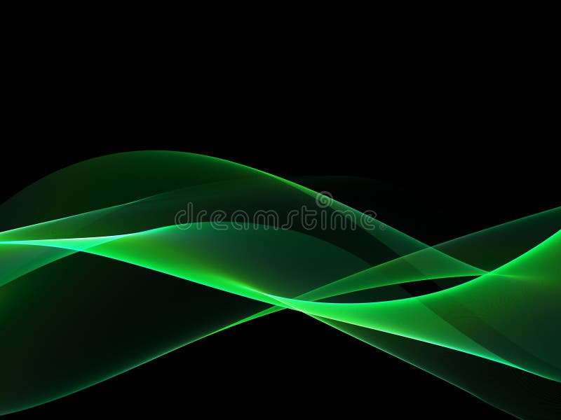 Abstract Light green wave stock illustration. Illustration of ...