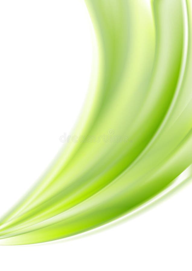 Abstract Light Green Wavy Lines Background Stock Vector - Illustration ...