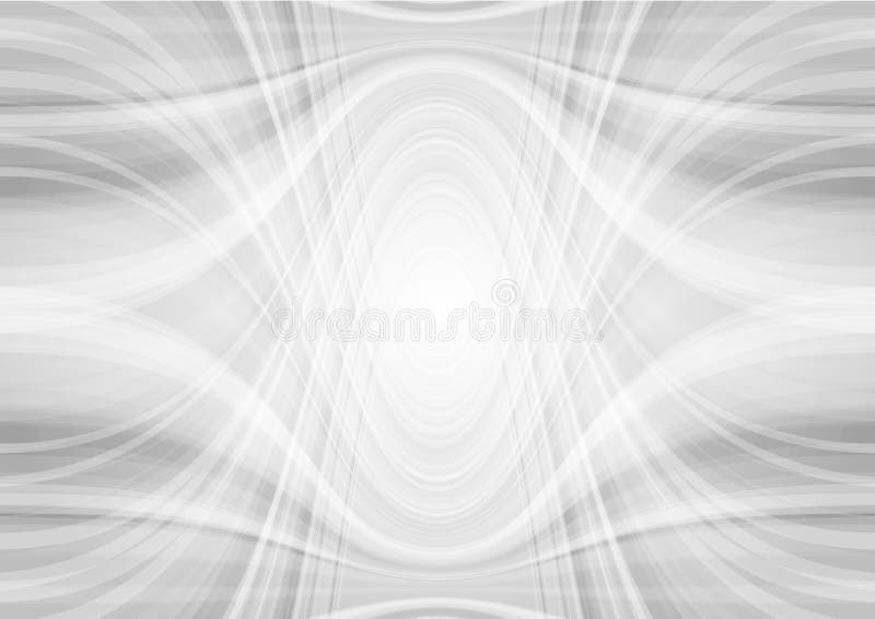 Abstract Light Grey Tech Wavy Pattern Background Stock Vector ...