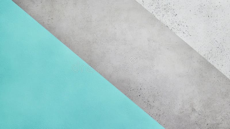 Abstract Light Grey and Turquoise Concrete Texture with a Minimalistic Design Aesthetic Stock ...
