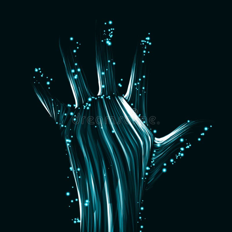 Glowing Handprint Stock Illustrations – 36 Glowing Handprint Stock ...