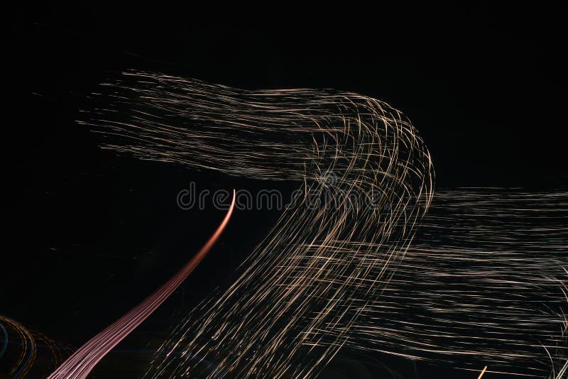 Abstract Light Holiday Color Firework Trails. Firework. Abstract Stock ...