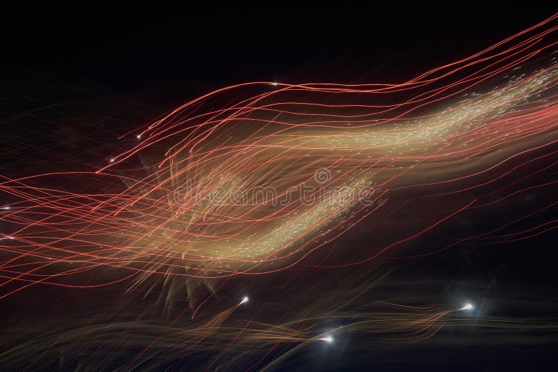 Abstract Light Holiday Color Firework Trails. Abstract Background. Copy ...