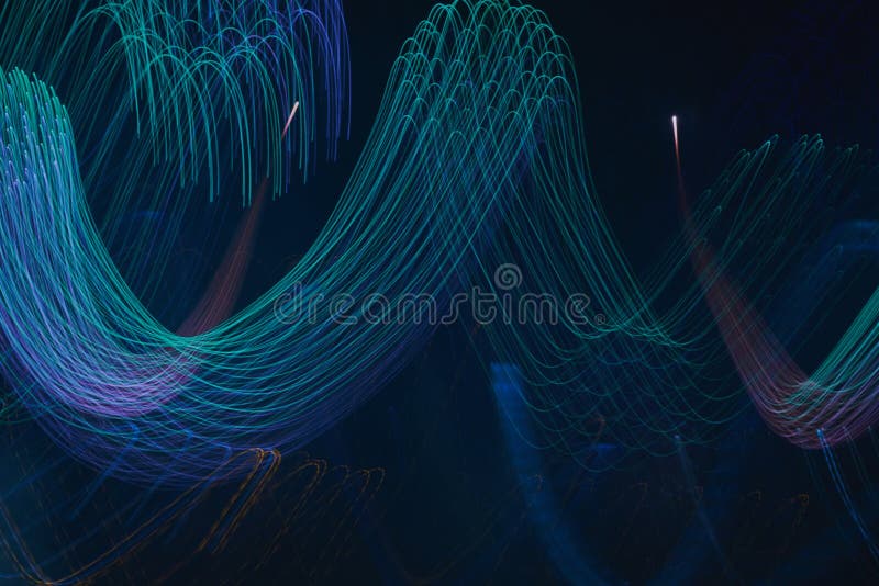 Abstract Light Holiday Color Firework Trails. Firework Stock Photo ...
