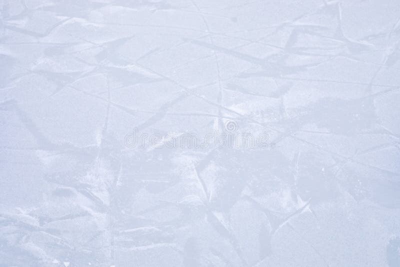 Abstract Light Ice Surface with Prints Sprinkled with Snow, Horizontal ...