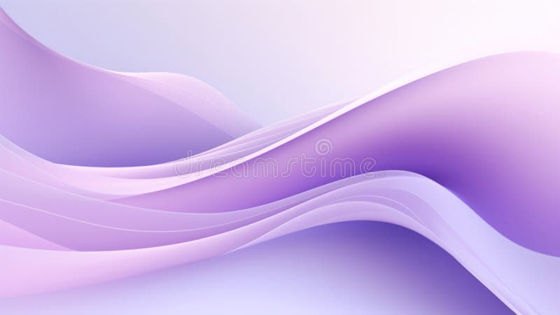 Abstract Light Lavender Waves Design with Smooth Curves and Soft ...