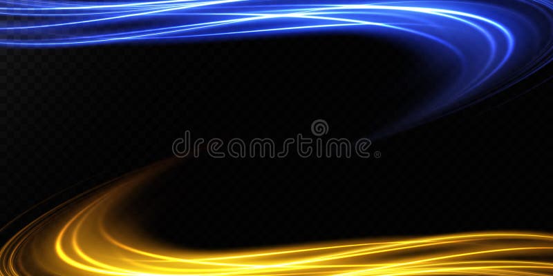 Abstract Light Lines of Movement and Speed with Blue Color Sparkles ...