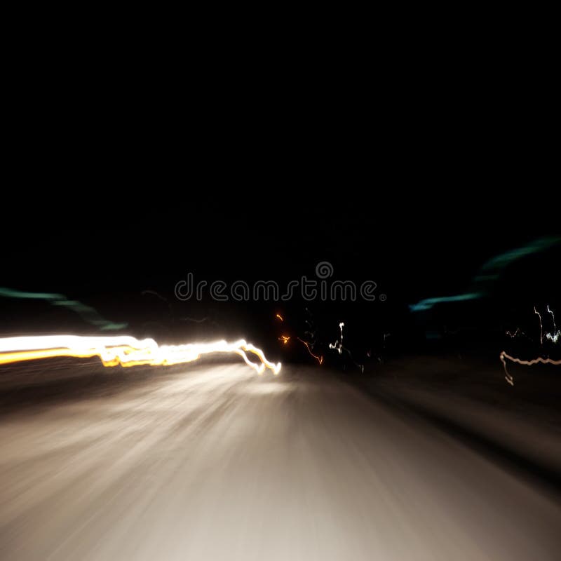 Abstract Light in the Moment Fast Moving Cars Stock Image - Image of ...